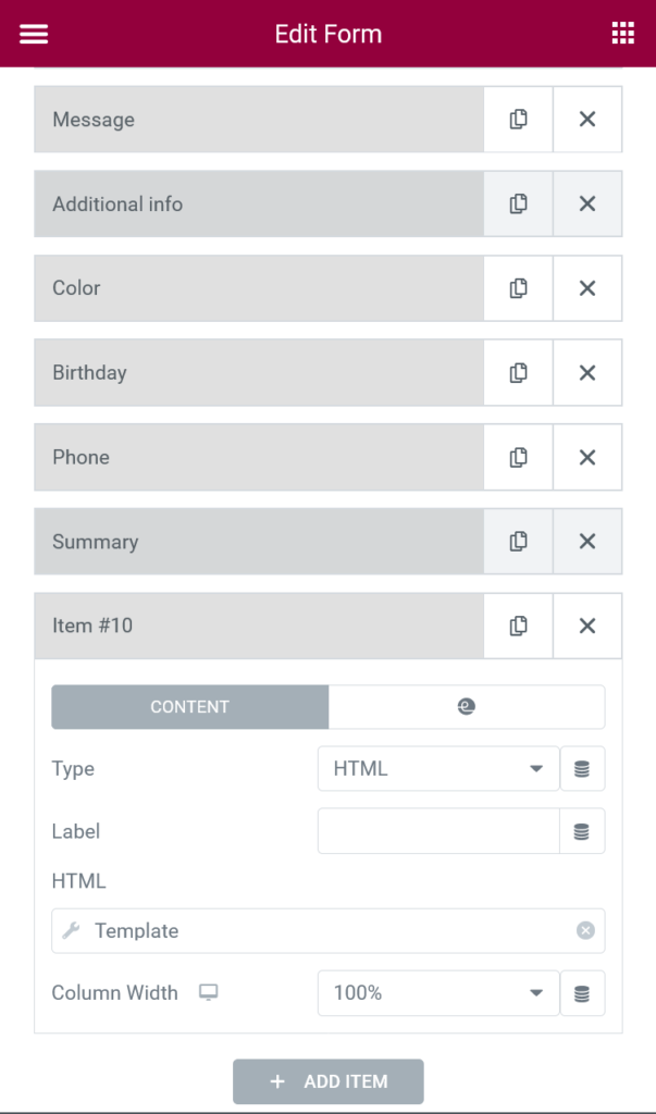 Form last Step Summary - E-ADDONS Demo